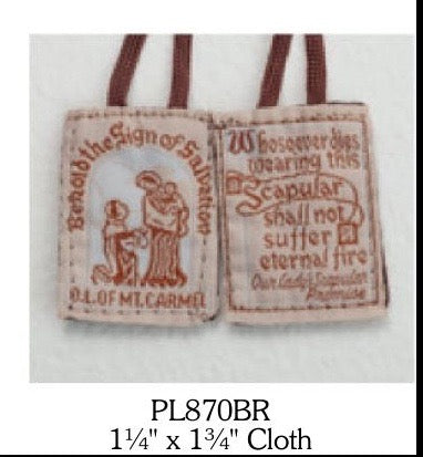 Brown Scapular-Cloth – National Shrine of St. Dymphna